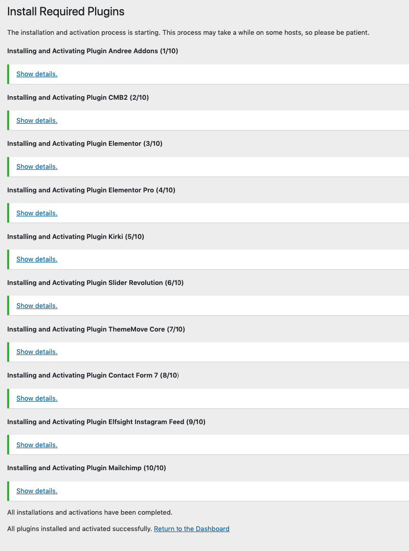 Plugin Installation - Andree